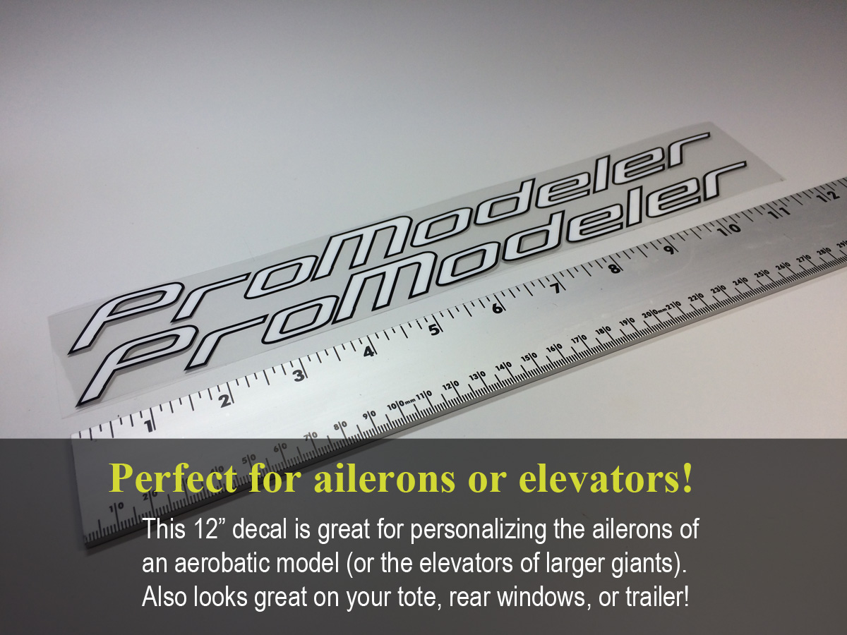 - Decal, ProModeler, 12-inch #PDRP3012